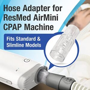 [3 Pack] Impresa Hose Adapter for ResMed AirMini CPAP Machine Fits Virtually Any CPAP Mask - Impresa Adapter for AirMini CPAP Accessories Only - Impresa Connector for ResMed AirMini Mask