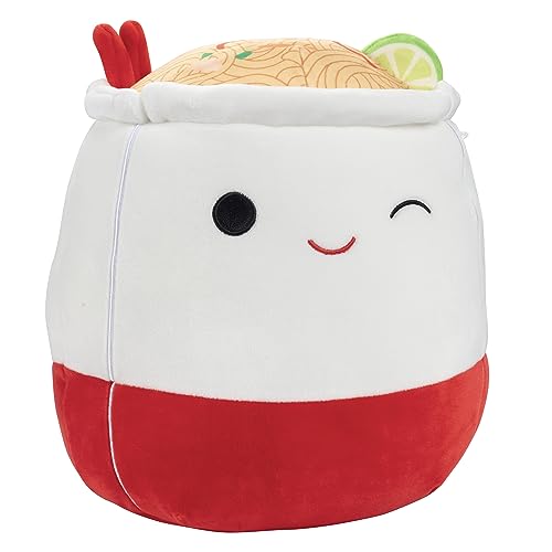 Squishmallows 10" Daley The Takeout Ramen Noodles - Officially Licensed Kellytoy Plush - Collectible Soft & Squishy Stuffed Animal Toy - Add to Your Squad - Gift for Kids, Girls & Boys - 10 Inch