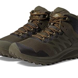 Merrell Men's Nova 3 Tactical Mid Waterproof Military Boot, Dark Olive, 11