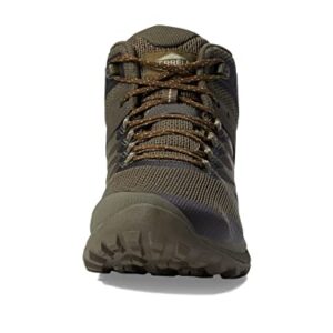 Merrell Men's Nova 3 Tactical Mid Waterproof Military Boot, Dark Olive, 11