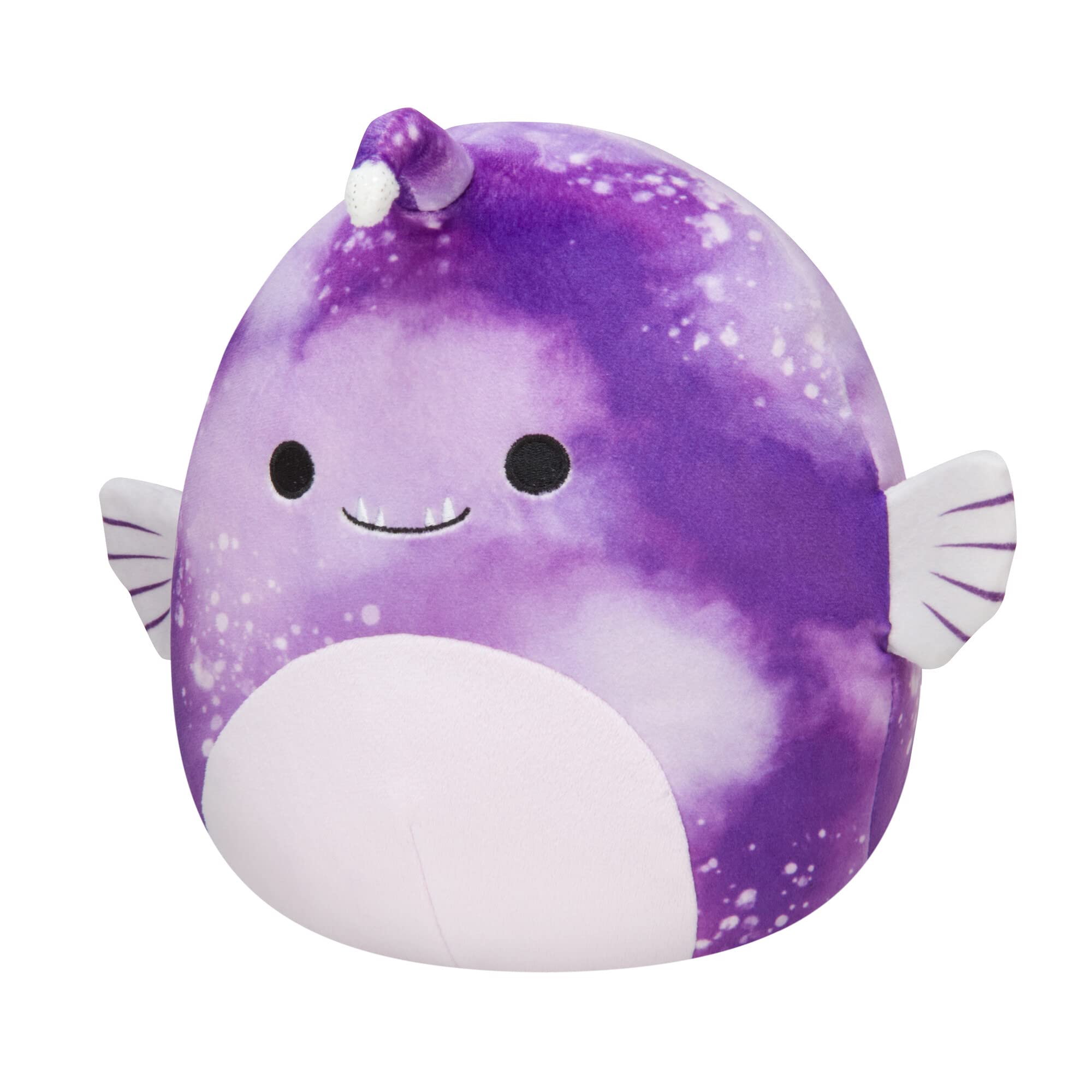 Squishmallows 8" Easton The Anglerfish - Officially Licensed Kellytoy Plush - Collectible Soft & Squishy Fish Stuffed Animal Toy - Add to Your Squad - Gift for Kids, Girls & Boys - 8 Inch