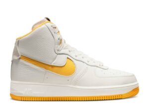 nike womens air force 1 high sculpt phantom/yellow ochre-sail size 7.5