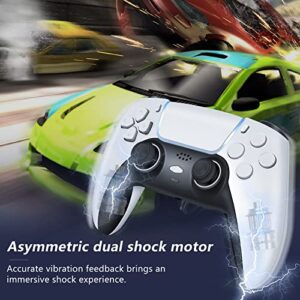 Aoidaruy Wireless Controller for PS4, Compatible with PS4/PS3/PC/Mac/IOS/Android/Switch, PS4 Remote Joystick Controller Dualshocked, Gaming Controller Auto Fire Turbo Button and Custom Ps4 Controller