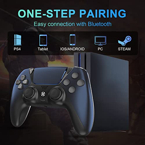 AUGEX Wireless Controller for PS4 Controller, Ymir Game Remote for Playstation 4 Controller with Turbo, Steam Gamepad Work with Back Paddles, Scuf Controllers for PS4/Pro/Silm/PC/IOS