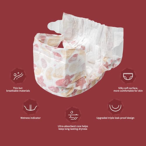 Capable Newborn Diapers Size 3, 102 Count, Triple Leak-Proof Baby Diapers, Hypoallergenic Disposable Diapers with Wetness Indicator, Extra-Absorbent, Light and Snug