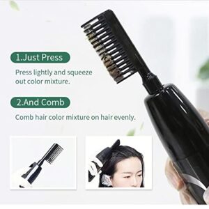 Brown Hair Dye Shampoo YIZHONG Light Golden Brown Hair Color For Gray Hair Coverage Permanent Hair Dye Shampoo For Women Men Easy Comb Dyeing