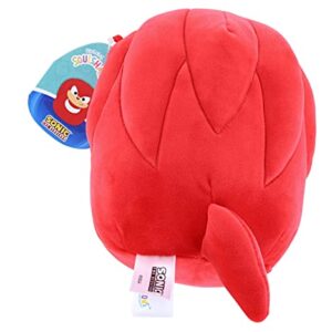 Squishmallows Kellytoy SEGA Sonic, Knuckles, Tails, Shadow Plush Toy (7" Sonic The Knuckles)