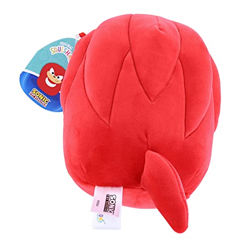 Squishmallows Kellytoy SEGA Sonic, Knuckles, Tails, Shadow Plush Toy (7" Sonic The Knuckles)