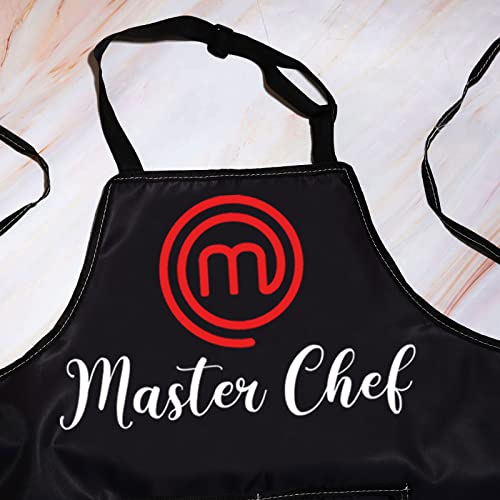 BWWKTOP Master Chef Kitchen Apron Cooking TV Show Gifts Gordon Fans Gift Adjustable Apron For Cooking Baking Grilling (Master Chef)