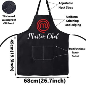 BWWKTOP Master Chef Kitchen Apron Cooking TV Show Gifts Gordon Fans Gift Adjustable Apron For Cooking Baking Grilling (Master Chef)