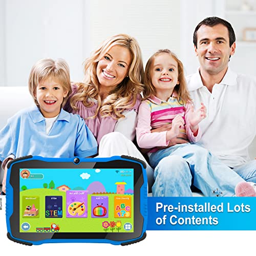 Kids Tablet 7 inch Tablet for Kids 2GB 32GB Android 11.0 Toddler Tablet for Toddlers, Childrens Tablet with WiFi Dual Camera Kid-Proof Case Kids Learning Tablet Parental Control YouTube Netflix