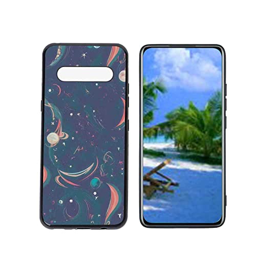 HEOLCULWO Compatible with LG V60 ThinQ 5G Phone Case, Celestial-Space-Case-Abstract-Cover8 Case Silicone Protective for Teen Girl Boy Case for LG V60 ThinQ 5G