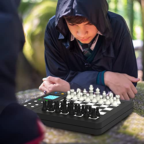 Electronic Chess Set, Computer Chess Game, Chess Set Board Game, Portable Travel Chess Computer Set for Adults, Unique Chess Sets Pen with Large Display Gift