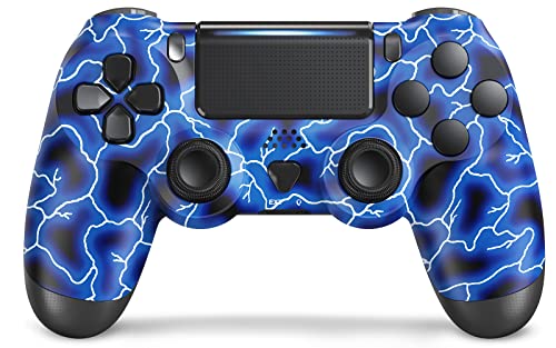 PS4 Controller Wireless Compatible with PS4/Slim/Pro/PC with Dual Vibration,Motion Sensor,Touch Pad,Headphone Jack