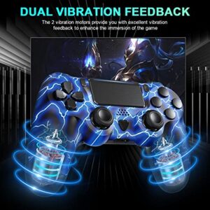 PS4 Controller Wireless Compatible with PS4/Slim/Pro/PC with Dual Vibration,Motion Sensor,Touch Pad,Headphone Jack