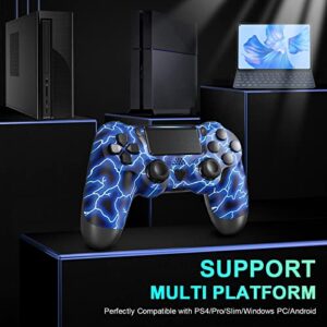 PS4 Controller Wireless Compatible with PS4/Slim/Pro/PC with Dual Vibration,Motion Sensor,Touch Pad,Headphone Jack