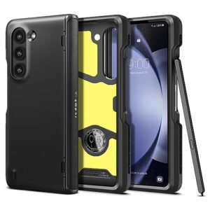 spigen slim armor pro pen edition designed for galaxy z fold 5 case (2023) - black