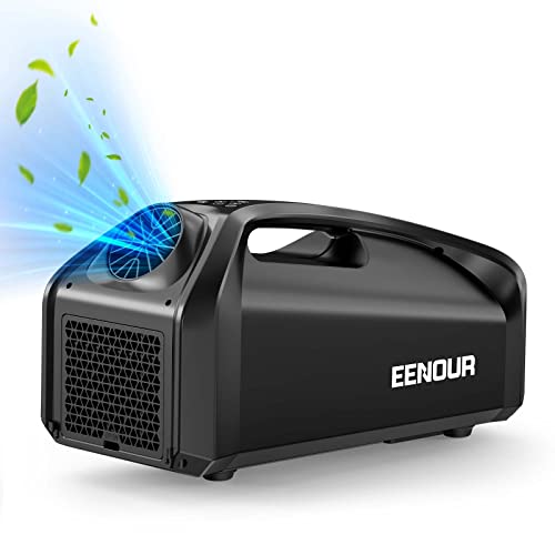 EENOUR QN750 Portable Air Conditioner,2900BTU Portable AC Unit,Dual Hose System,61~86°F,250W Low Power Consumption with 24V DC,3 Wind Speed,for Camping RV Truck Van Tent Outdoor Indoor