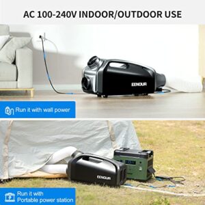 EENOUR QN750 Portable Air Conditioner,2900BTU Portable AC Unit,Dual Hose System,61~86°F,250W Low Power Consumption with 24V DC,3 Wind Speed,for Camping RV Truck Van Tent Outdoor Indoor