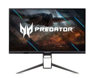 acer predator 31.5" uhd 3840 x 2160 ips gaming monitor | amd freesync premium | 144hz | up to 0.5ms | hdr400 | delta e<1 | tuv/eyesafe | usb type-c, dp 1.4 & 2 x hdmi 2.1 | xb323qk lvbmiiphuzx