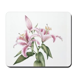 cafepress stargazer lily mousepad non-slip rubber mousepad, gaming mouse pad