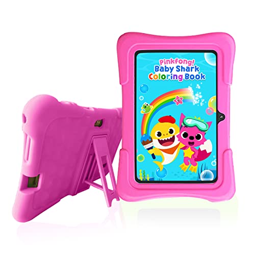 COLORROOM 7 inch Tablet for Kids 2GB 32GB Android 11 Preinstalled Parental Control Children Education Toddler Tablet with Shockproof Kickstand Case, GMS Certified, Google Tableta YouTube Netflix