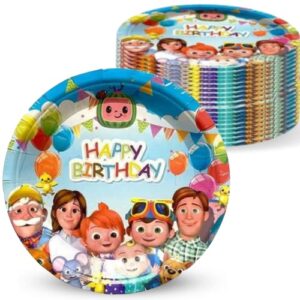 bogaznet 30pcs plates 9" birthday decorations party plates for party supplies party favors 1st birthday birthday party decorations