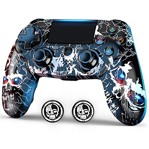 Wireless Controller for PS4, Wireless Remote Control Compatible with Playstation 4/Slim/Pro,with Double Shock/Audio/Six-axis Motion Sensor (black graffiti style)