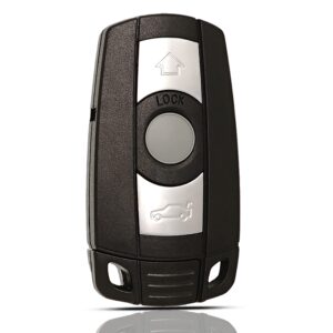 key fob remote replacement fits for bmw 325i 328i x1 x5 x6 z4 m3 m5 1/3/5 series cas3 2005 2006 2007 2008 2009 2010 2011 2012 2013 kr55wk49127 kr55wk49123 keyless entry remote control 66126986583