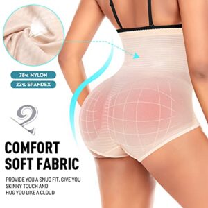 Tummy Control Shapewear Panties for Women High Waist Cincher Shaping Underwear Body Shaper Girdle Gurdal (A# Beige,M)