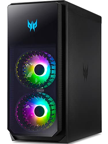 Acer Predator Orion 5000 Gaming & Entertainment Desktop PC (Intel i7-12700F 12-Core, 64GB DDR5 4400MHz RAM, 2x4TB PCIe SSD RAID 1 (4TB), Win 11 Home) with MS 365 Personal, Dockztorm Hub