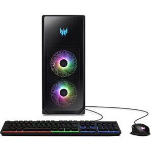 Acer Predator Orion 5000 Gaming & Entertainment Desktop PC (Intel i7-12700F 12-Core, 64GB DDR5 4400MHz RAM, 2x4TB PCIe SSD RAID 1 (4TB), Win 11 Home) with MS 365 Personal, Dockztorm Hub