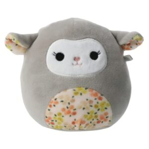 squishmallows kellytoy 2023 easter elea the lamb 5/'', grey