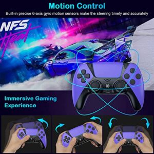 OUBANG Ymir Controller for PS4 Controller, Remote for Elite PS4 Controller with Turbo, Steam Gamepad Fits Playstation 4 Controller with Back Paddles, Scuf Controllers for PS4/Pro/PC/IOS/Android Purple