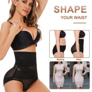 Shapewear for Women Tummy Control High Waisted Body Shaper Panty Extra Firm Girdle Waist Trainer Body Slimmer Black