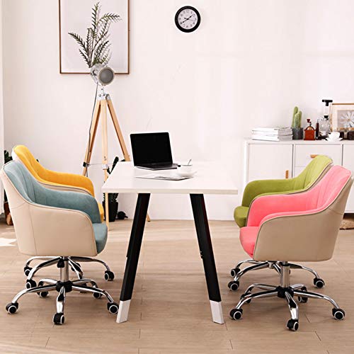 Chair Office Chair Ergonomic Swivel Office Chair Modern Swivel Desk Chair Ergonomic Mid Back Computer Chairs with Armrest and Swiveling Casters, for Home Office Conference Study Room