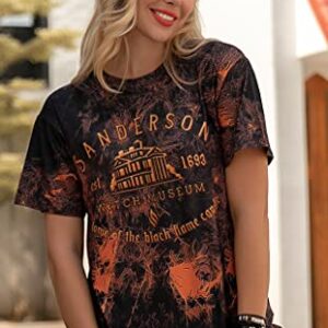 Halloween T Shirt Women Sanderson Sisters Bed and Breakfast Graphic Letter Print O Neck T-Shirt Witch Hocus Pocus Tees Top Museum Casual Short Sleeve