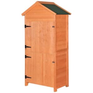 houagi outdoor storage shed,wood tool shed,waterproof garden vertical wooden storage, cabinet with lockable,doors for garden, patio, backyard, backyard, patio, lawn, meadow, farmland