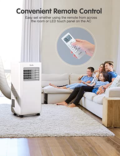 Portable Air Conditioners,Grelife 8000BTU 4-in-1 AC Unit with Fan,Heat&Dehumidifier,Powerful Cooling up to 350 sq.ft,Portable AC with Smart/Sleep Mode,LED Display,Remote Control,48dB Quiet,24H Timer