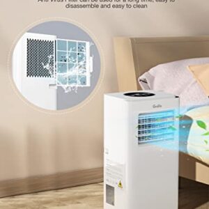 Portable Air Conditioners,Grelife 8000BTU 4-in-1 AC Unit with Fan,Heat&Dehumidifier,Powerful Cooling up to 350 sq.ft,Portable AC with Smart/Sleep Mode,LED Display,Remote Control,48dB Quiet,24H Timer