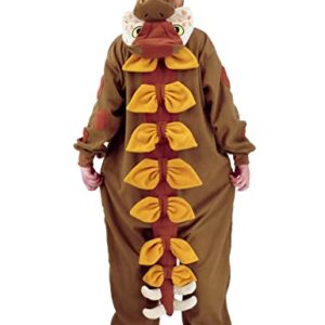 Adult Stegosaurus Onesie Pajamas Dinosaur Animal Cosplay Costume One Piece Jumpsuit Sleepwear for Women Men