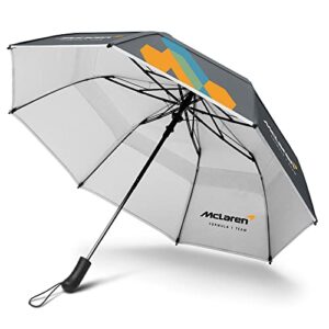 Weatherman x McLaren F1 Racing Collapsible Umbrella | Limited Edition | Stormproof, UV Protection, Heat-Reducing for Rainy Days (Anthracite Race Car Style)