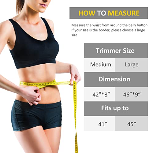 Viyafit Waist Trimmer Belt, Premium Waist Trainer for Women & Men Weight Loss Red