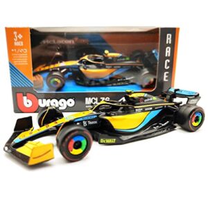 HNW Bburago 1:43 2022 F1 McLaren MCL36 4# Lando Norris Alloy Luxury Vehicle Diecast Cars Model Toy (F1 MCL36#4)