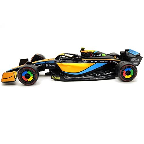 HNW Bburago 1:43 2022 F1 McLaren MCL36 4# Lando Norris Alloy Luxury Vehicle Diecast Cars Model Toy (F1 MCL36#4)