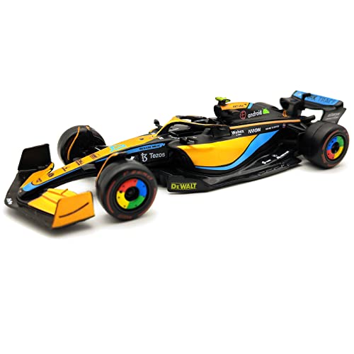 HNW Bburago 1:43 2022 F1 McLaren MCL36 4# Lando Norris Alloy Luxury Vehicle Diecast Cars Model Toy (F1 MCL36#4)