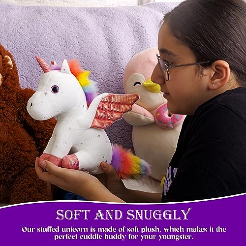 Squishmallow Unicorn Stuffed Plush Toy | Cute and Cuddly Stuffed Animal Toys | Soft Doll for Baby or Kids | Unicorn Gifts for Girls Age 1-15 | Birthday Gift