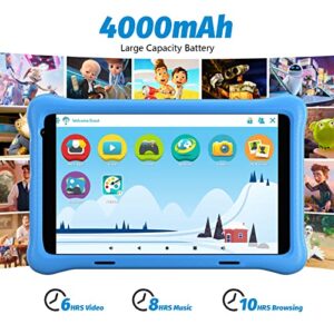 Cheerjoy Kids Tablet 8 inch Tablet for Kids 4000mAh 2GB+32GB HD 1280 * 800 Learning Kids Tablets with WiFi, Bluetooth, Dual Camera, Parental Control (Blue)