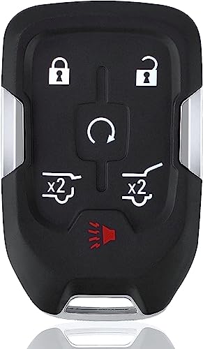 Car Key Fob Keyless Entry Remote Control Compatible with Chevrolet Chevy Suburban Tahoe Yukon Yukon XL 2015 2016 2017 2018 2019 2020 HYQ1AA- 6 BTN