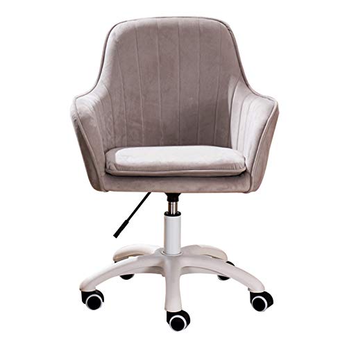 Chair Office Desk Chair Ergonomic Home Office Furniture Swivel Office Chair Velvet Fabric Upholstered Desk Chair 360° Swivel Height Adjustable, Ergonomic Mid Back Computer Desk Chair, with Armrest and